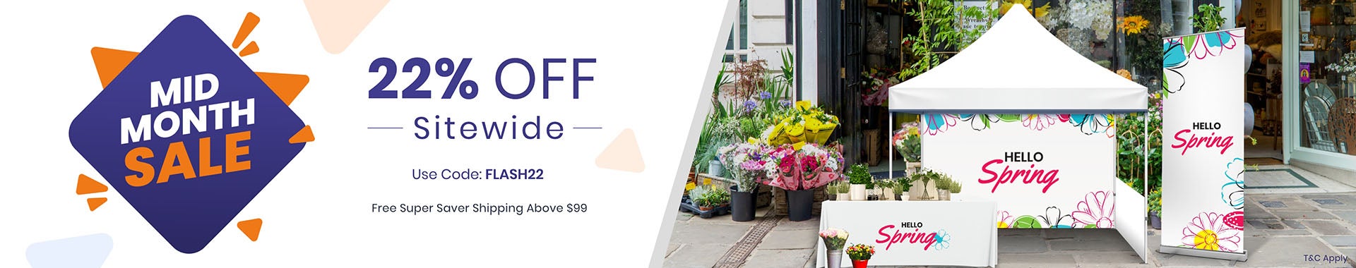 Mid-Month Sale | Up to 25% Off | BannerBuzz