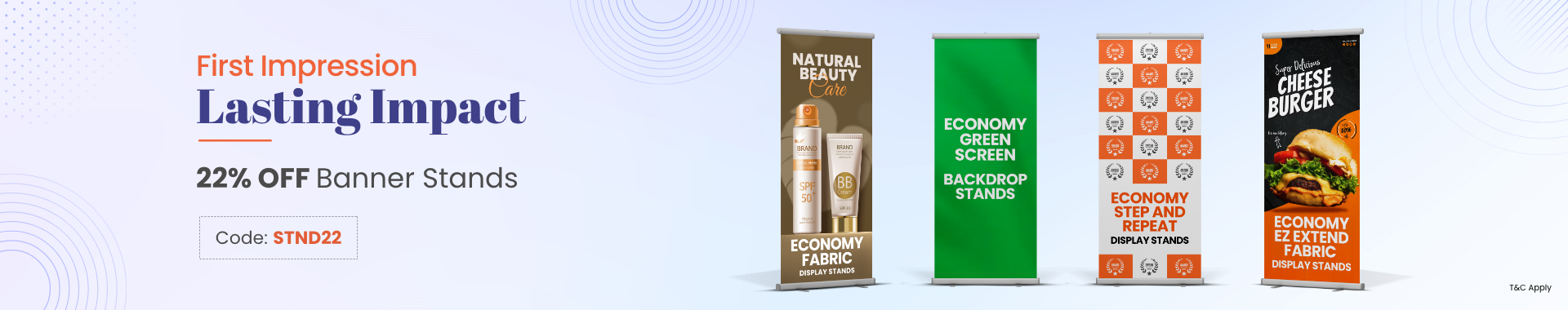 Buy Banner Stands - Vertical Banner Stands & Get 20% Off | BannerBuzz