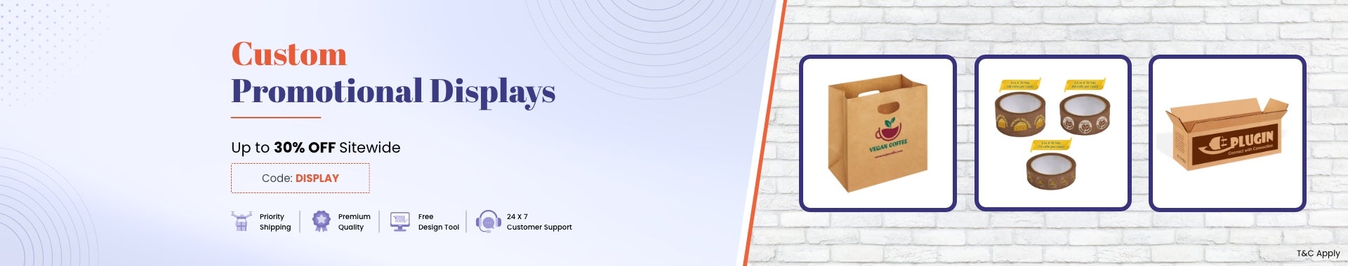 Buy Custom Packaging Supplies for Shipping, & Storing | Bannerbuzz