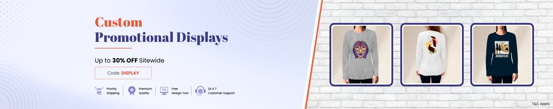 Design your Own Custom Clothes and Get 20% Off | BannerBuzz