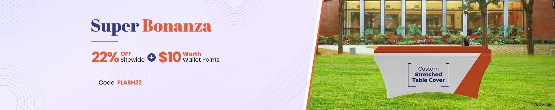 Shop for Custom Table Covers & Get 20% OFF | BannerBuzz