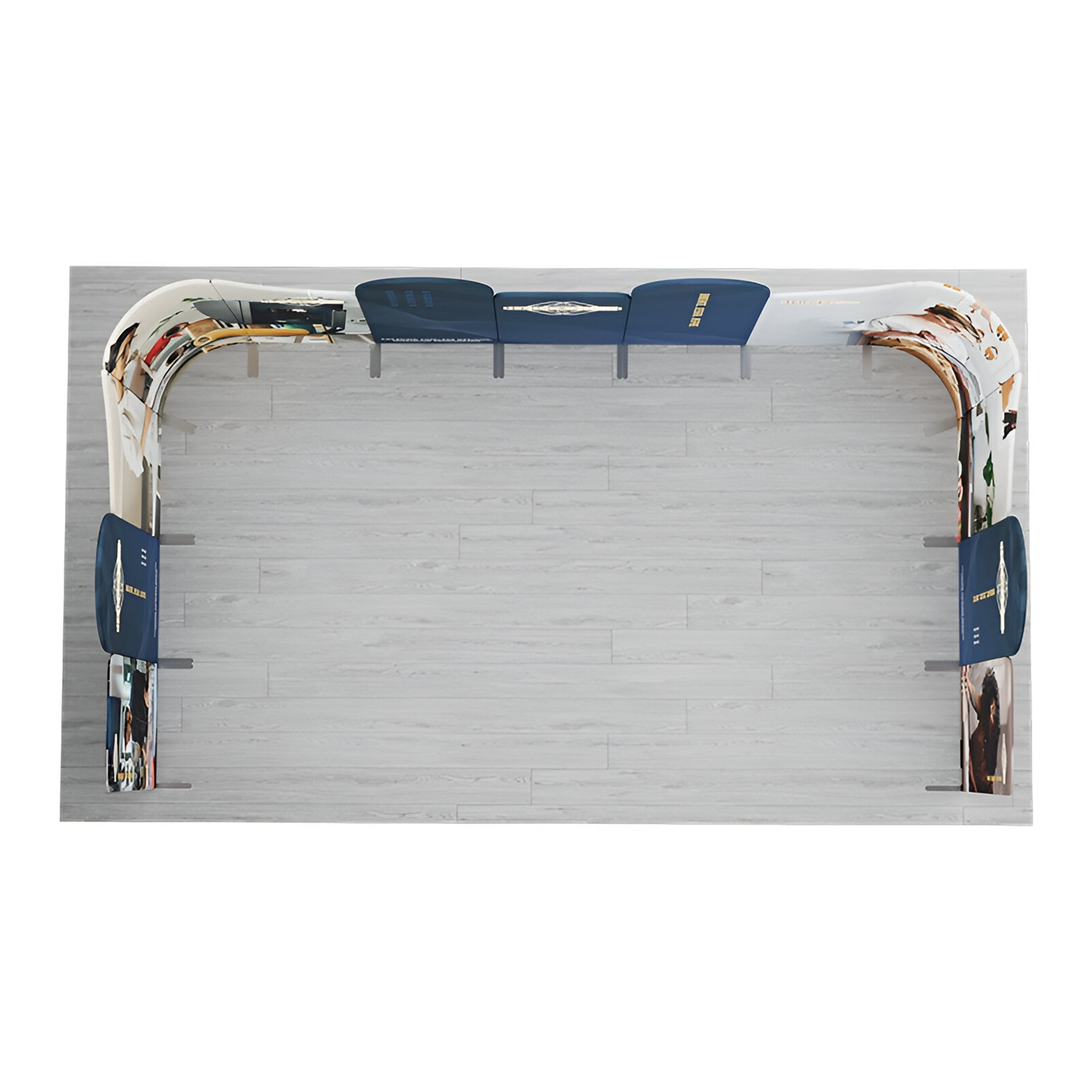 20ft Magnetic Modular Fabric Displays - U Shape Curved | BannerBuzz