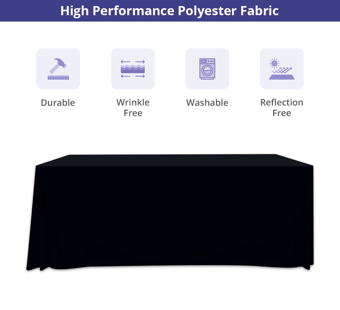 Shop for Blank Full Color Table Covers & Throws at the Best Prices | BannerBuzz