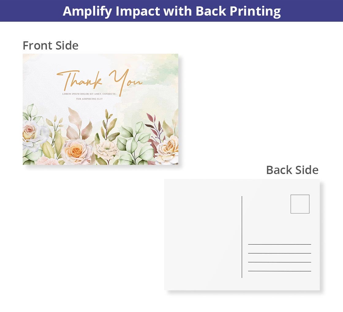 create thank you postcards