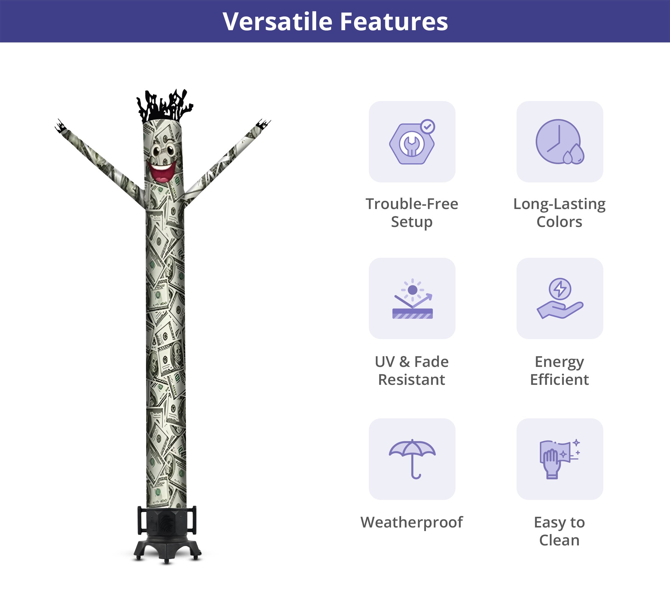 Billionaire Inflatable Tube Man | Air Tube Dancer - BannerBuzz