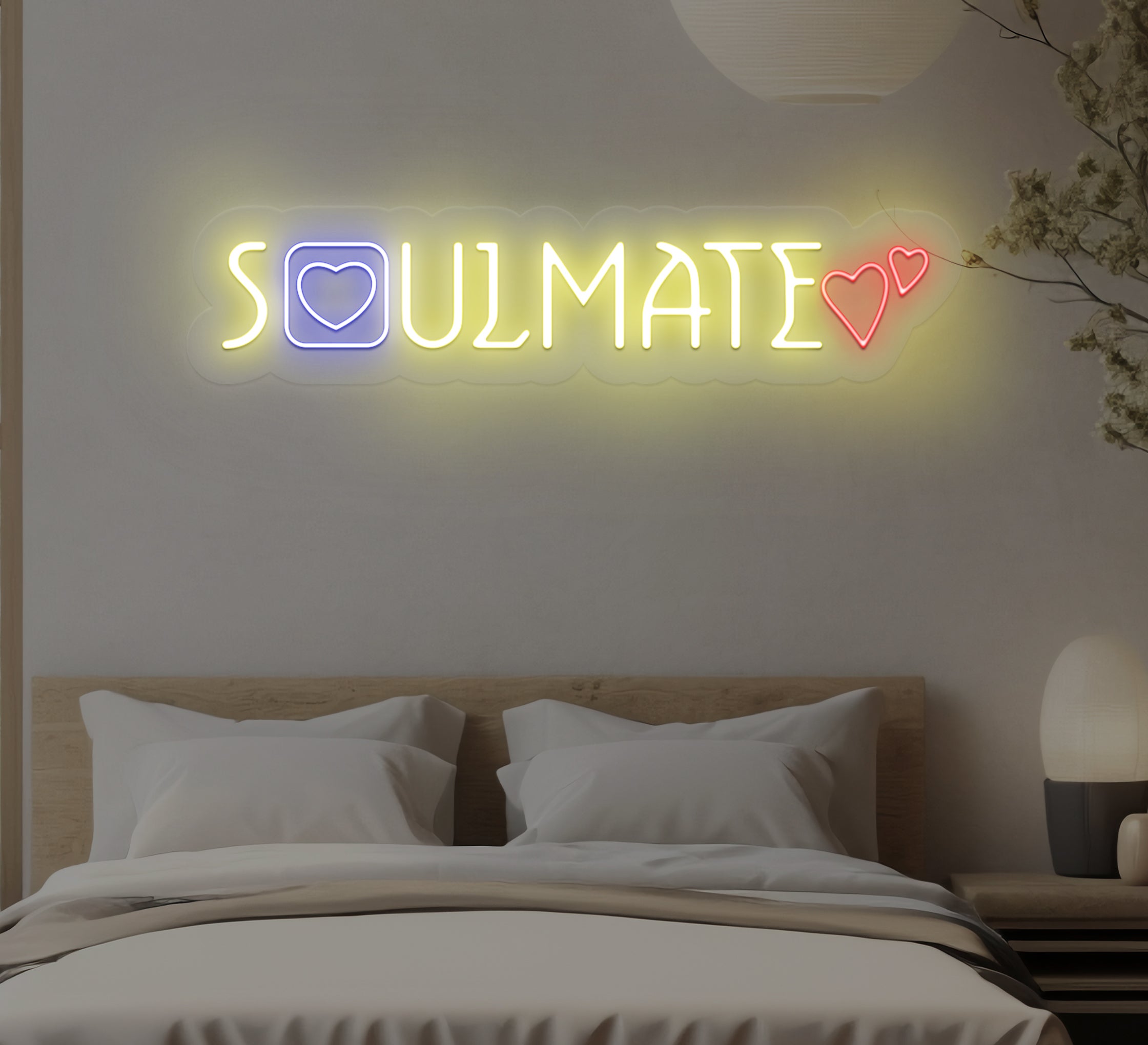 Soulmate Neon Sign Online| Fast Delivery - Bannerbuzz.com
