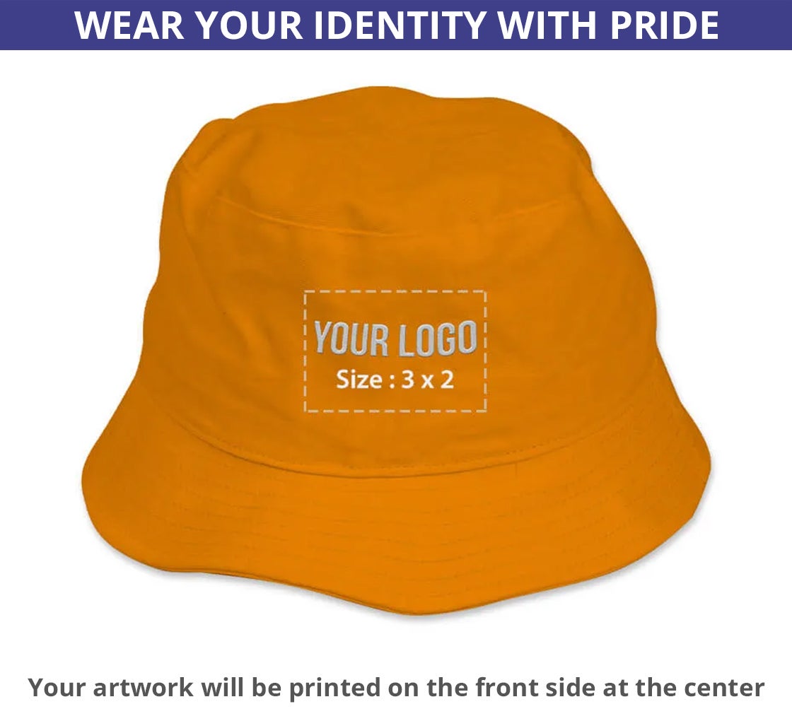 hat logo size
