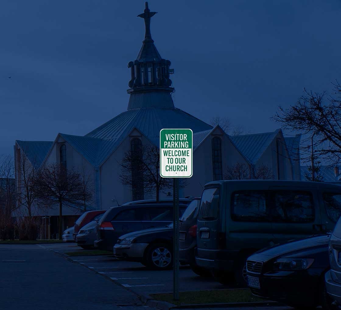Shop for Church Visitor Parking Sign | BannerBuzz