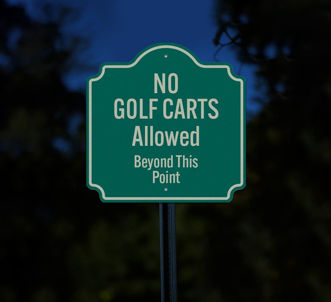 no golf