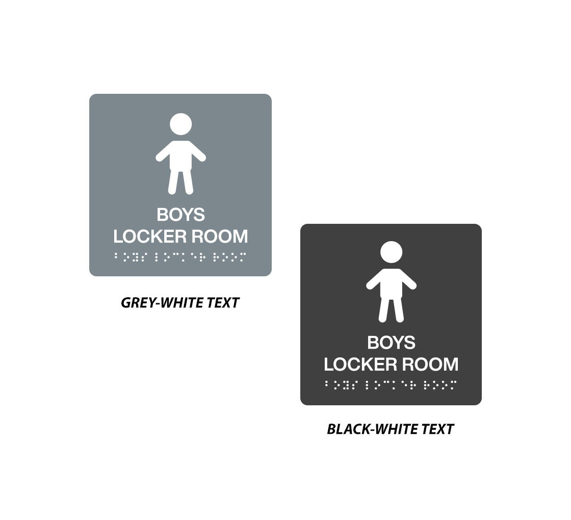 Boys Locker Room Sign