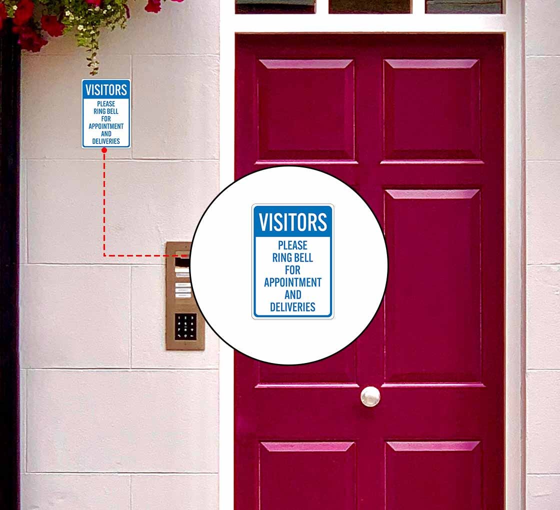 Shop for 'Visitors Please Ring Bell' Decals | BannerBuzz