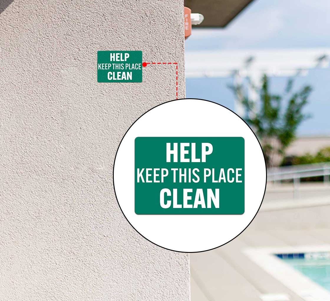 Shop for Keep This Place Clean Signs | BannerBuzz