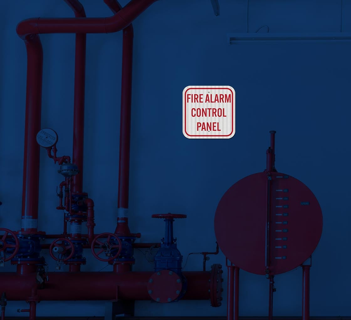 Shop for Fire Alarm Control Panel Aluminum Sign (HIP Reflective ...