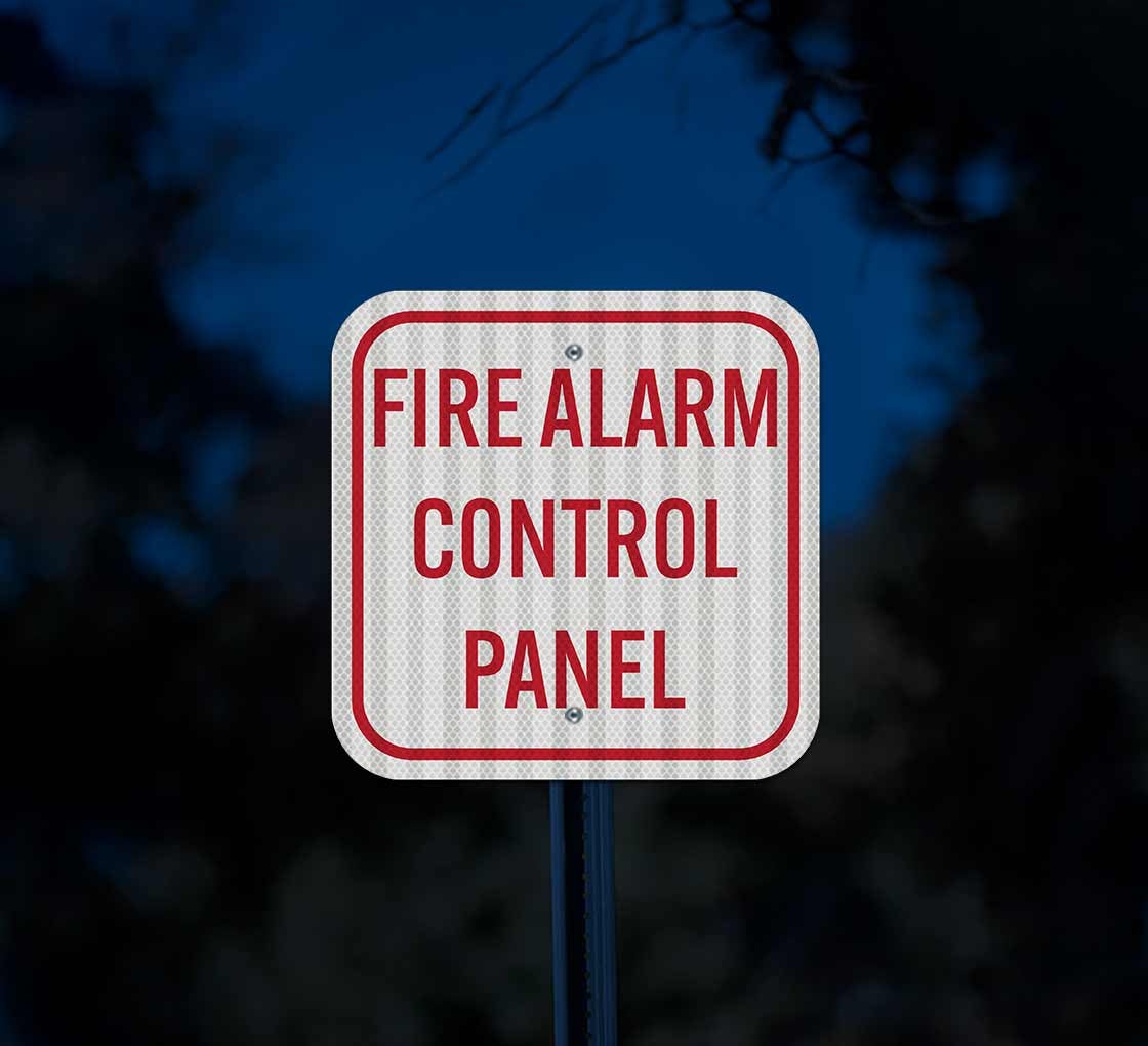 Shop for Fire Alarm Control Panel Aluminum Sign (HIP Reflective ...