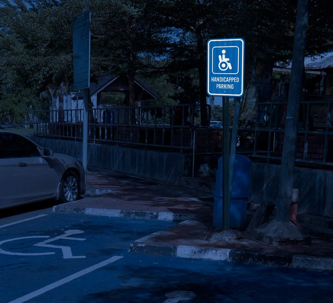 Shop for ADA Handicapped Parking Aluminum Sign (HIP Reflective ...
