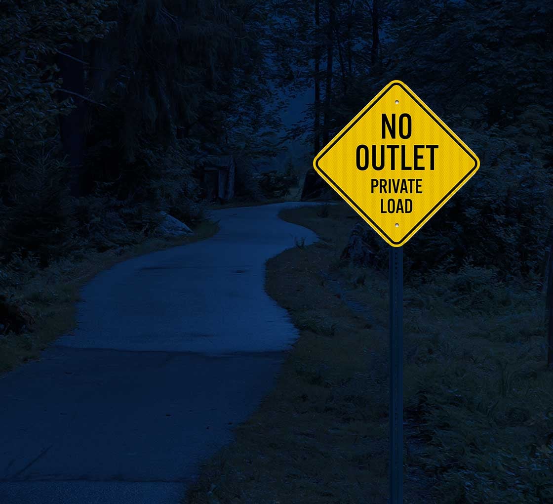 Shop for No Outlet Signs | BannerBuzz