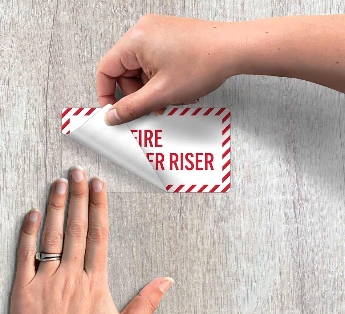Shop for Fire Sprinkler Riser Decal (Non Reflective) | BannerBuzz