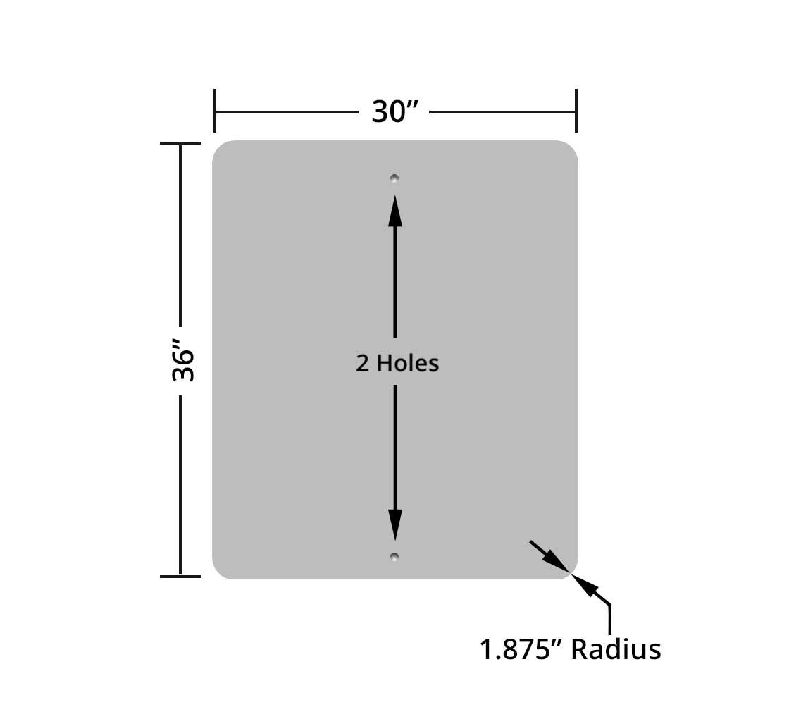 Shop for Right & Straight Thru Aluminum Sign (HIP Reflective) | BannerBuzz