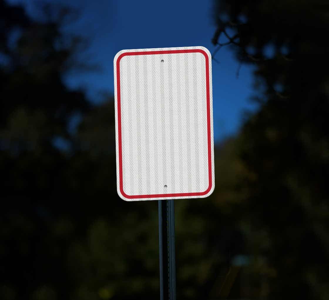 Shop for Blank Border Parking Aluminum Sign (EGR Reflective) | BannerBuzz