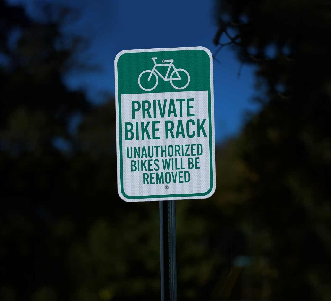 Shop Bike Rack Signs | BannerBuzz