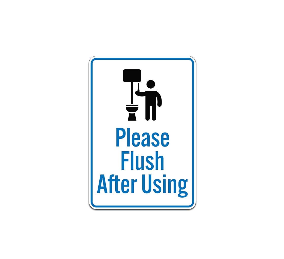 please flush urinal after use