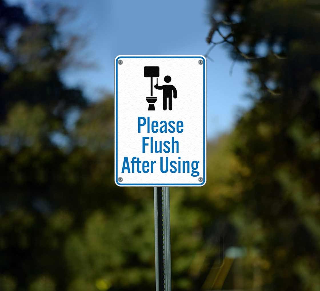 please flush urinal after use