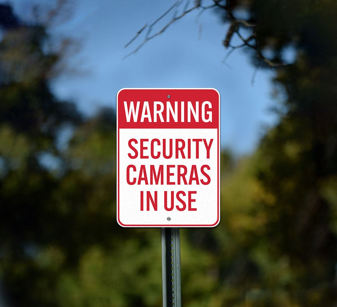 security camera signs