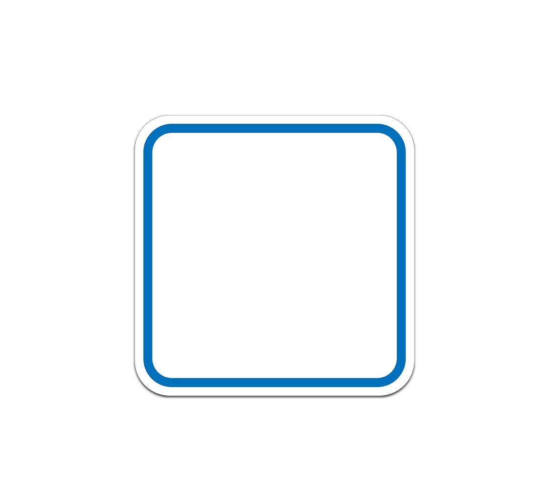 Blue Square Outline