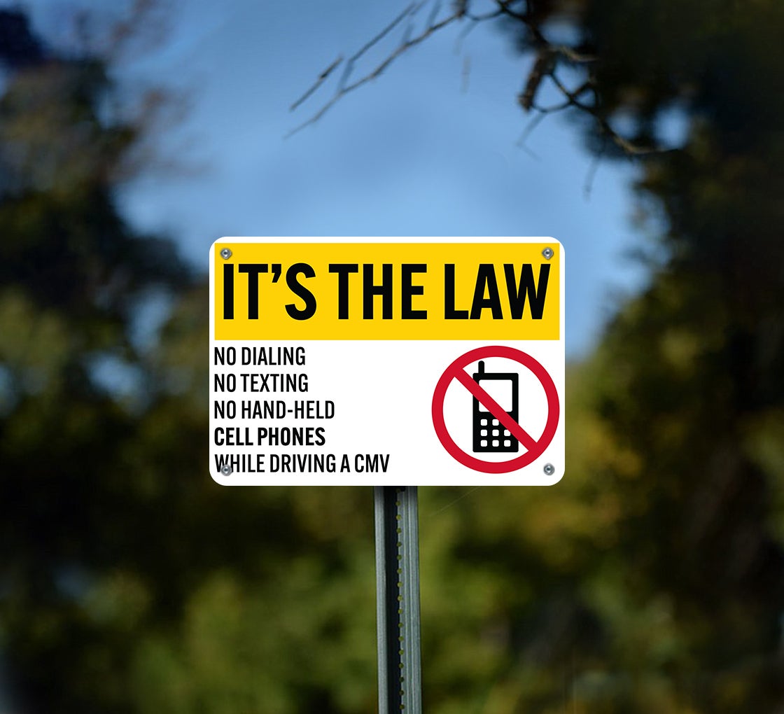 no texting while driving