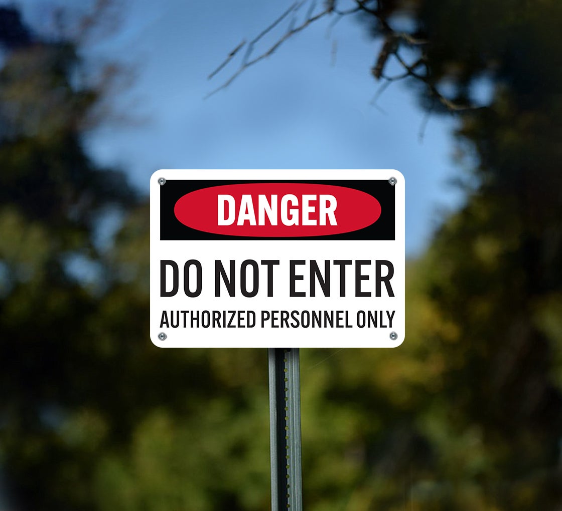 Do Not Enter Authorized Personnel Only Sign 24” X 36” “Caution: