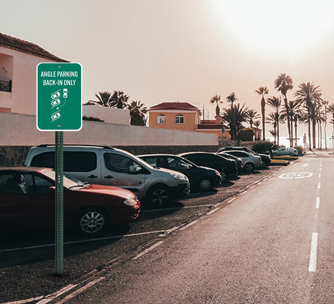 angle parking only