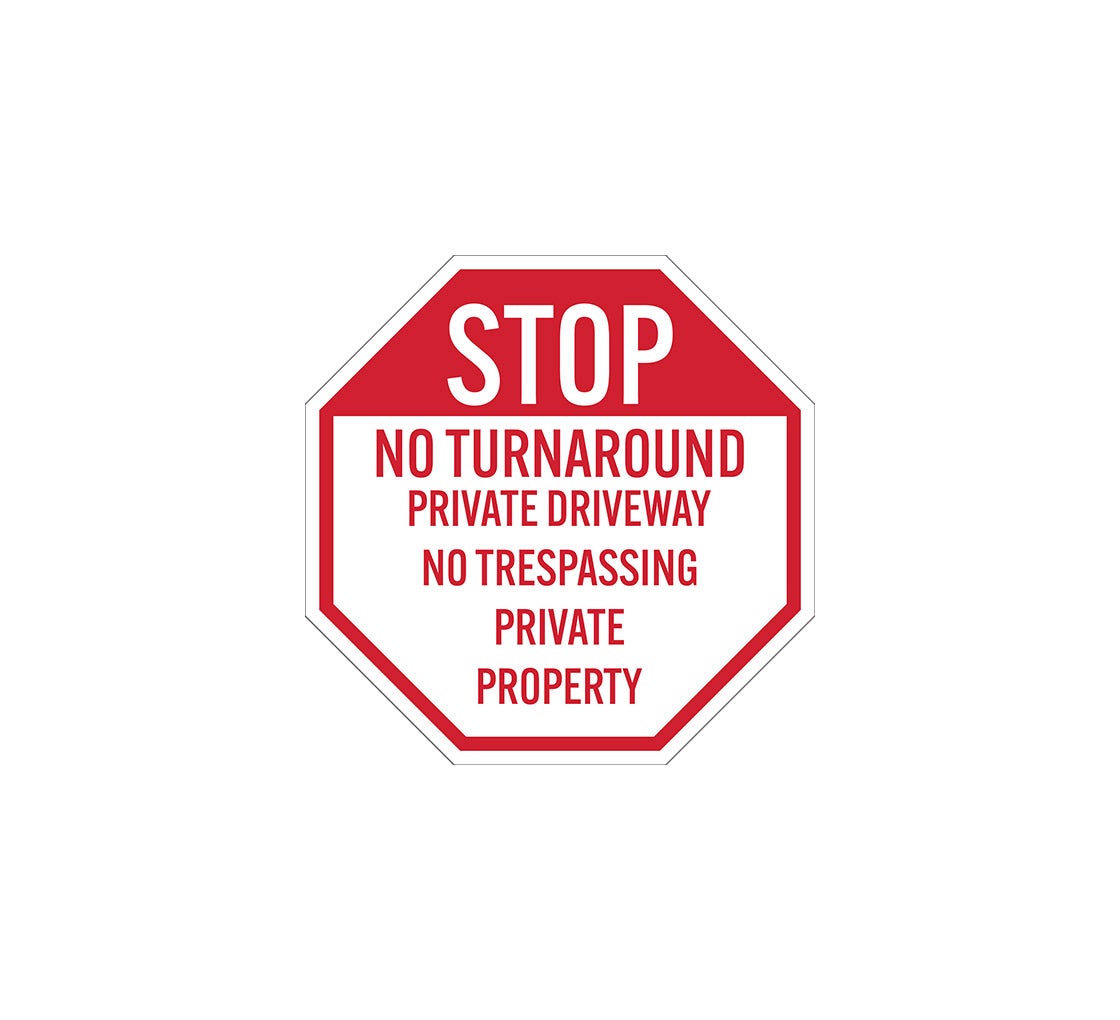 Turn Around Sign