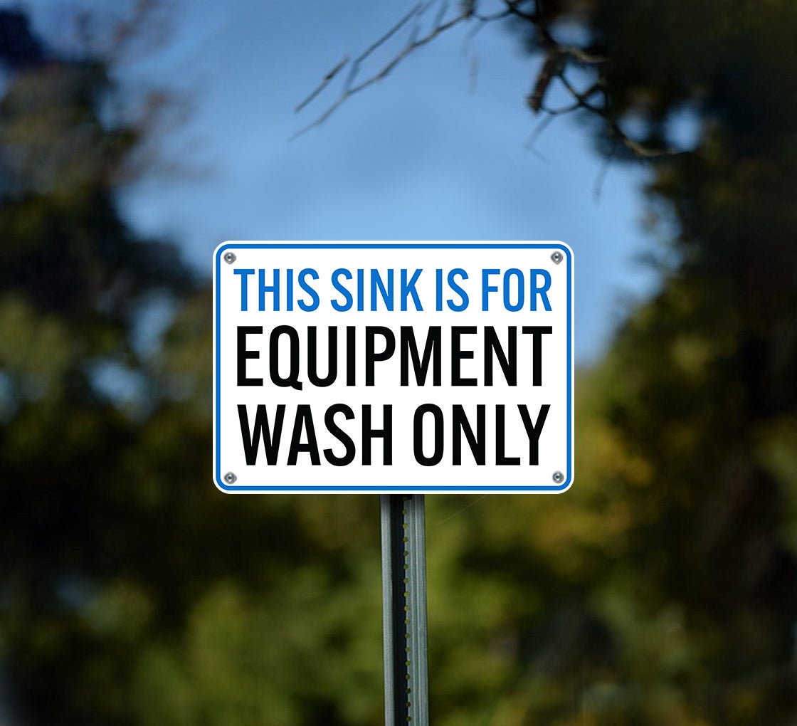 Shop for This Sink Is for Equipment Wash Only Signs | BannerBuzz