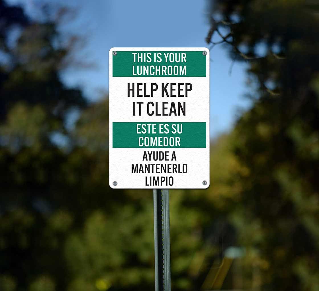 keep lunchroom clean