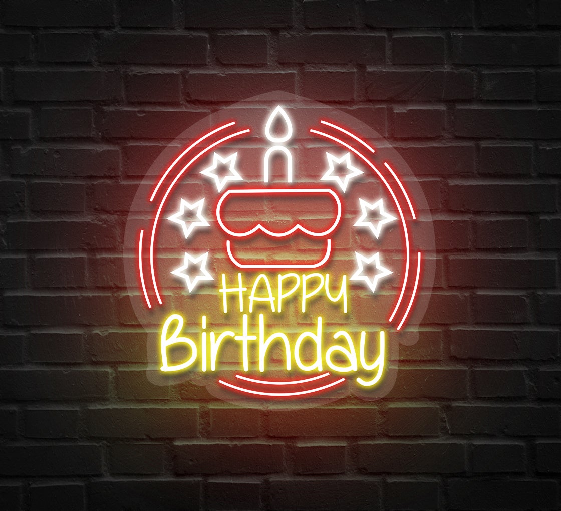 Buy Happy Birthday Neon Sign at Lowest Price | BannerBuzz