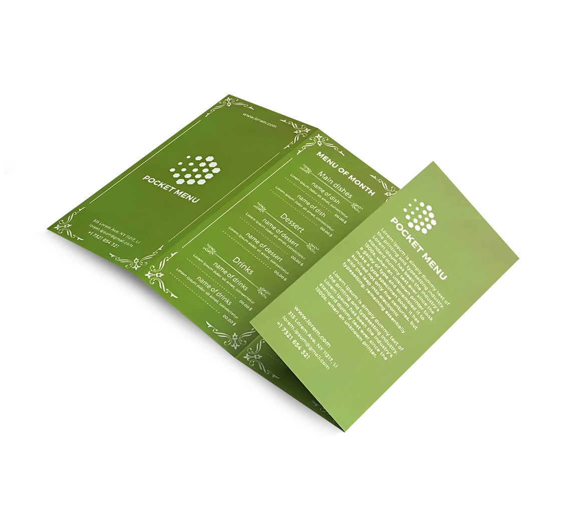 Custom Menu Cards Online at Best Price | BannerBuzz