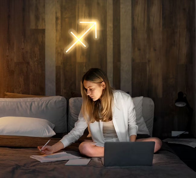 Sagittarius Neon Sign Online| Fast Delivery - Bannerbuzz.com