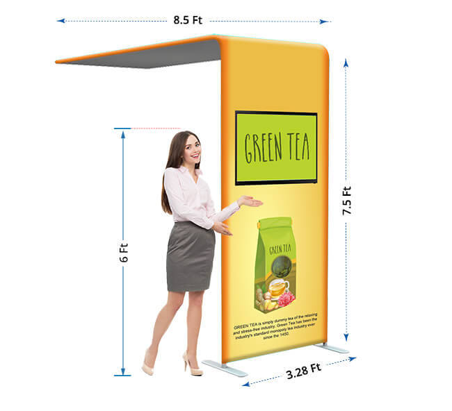 L shaped Tube Arch Fabric Display Online| Fast Delivery - Bannerbuzz.com