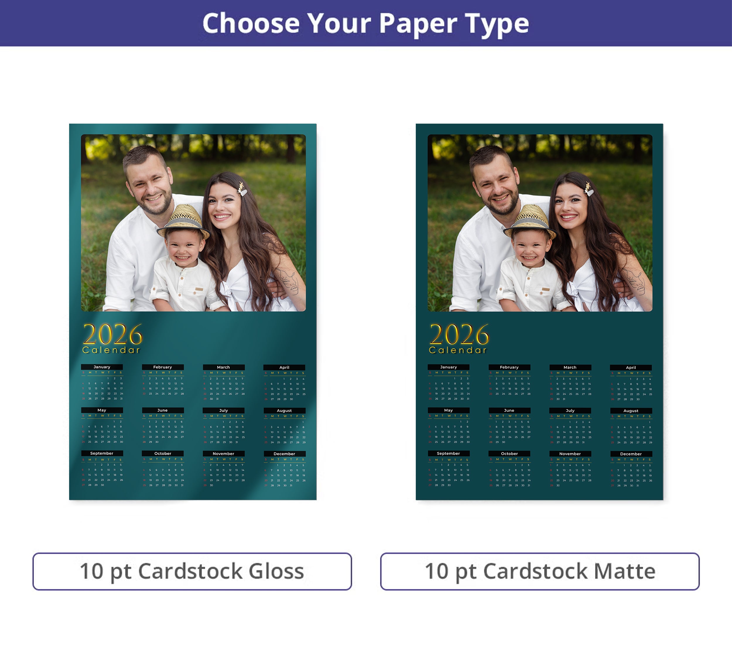 poster sized calendar