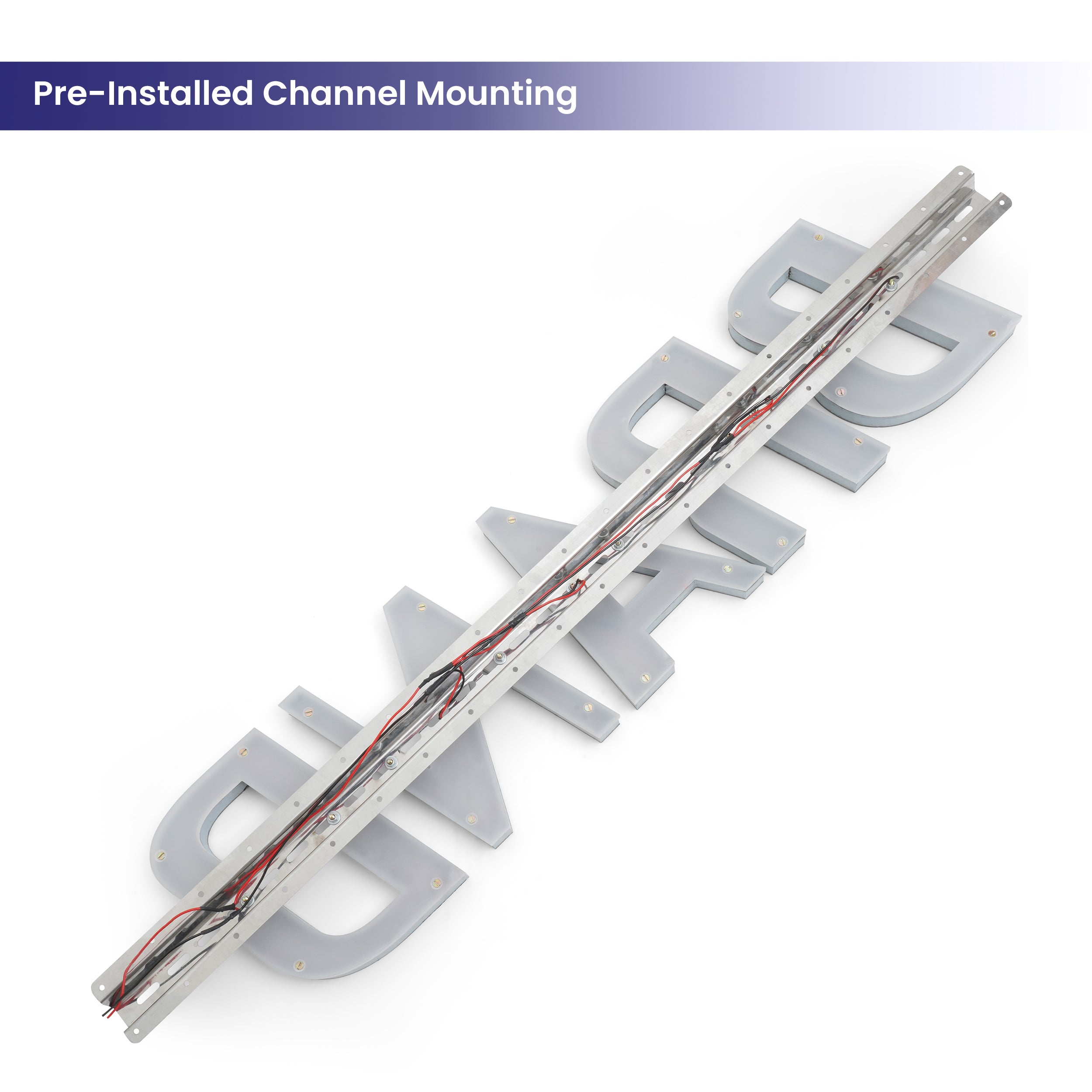 Halo Lit Acrylic Letters | BannerBuzz