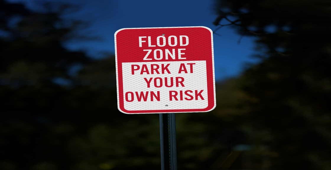 Flood Area Sign