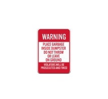no dumping allowed traduction
