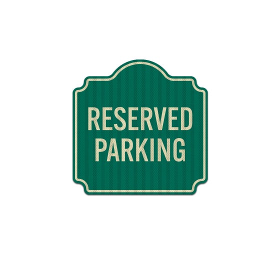 Shop for Parking Reserved Aluminum Sign (HIP Reflective) | BannerBuzz