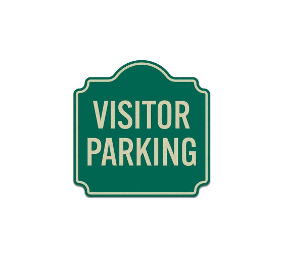 Visitor Parking Aluminum Sign (Reflective)