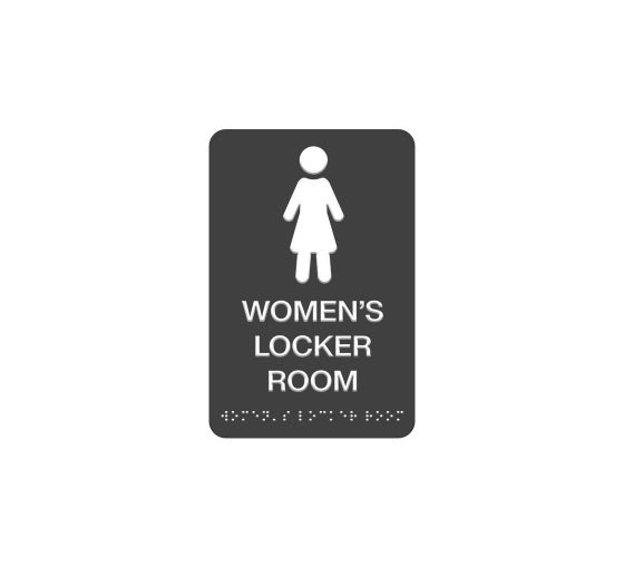 Buy Women's Locker Room Braille Sign & Get 20% Off | BannerBuzz