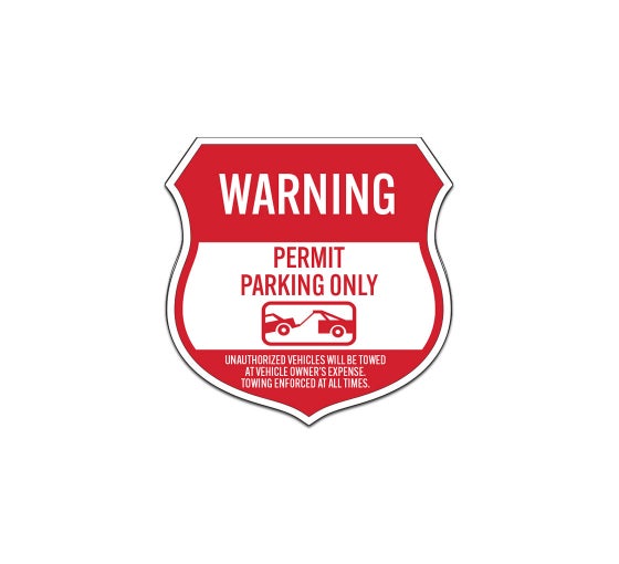 Shop for No Parking Without Permit Decal | BannerBuzz