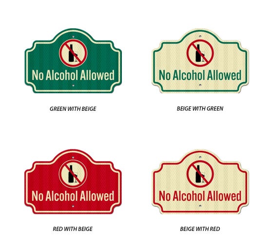 No Alcohol Allowed