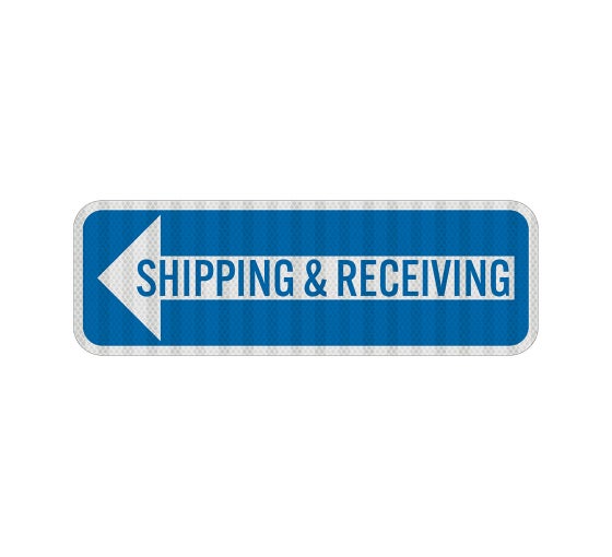Shop for Shipping Receiving Right Arrow Aluminum Sign (EGR Reflective ...