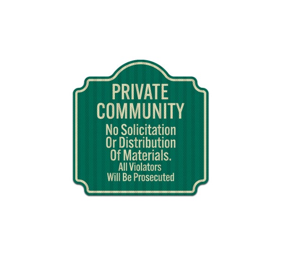 Shop for Private Community Sign | BannerBuzz
