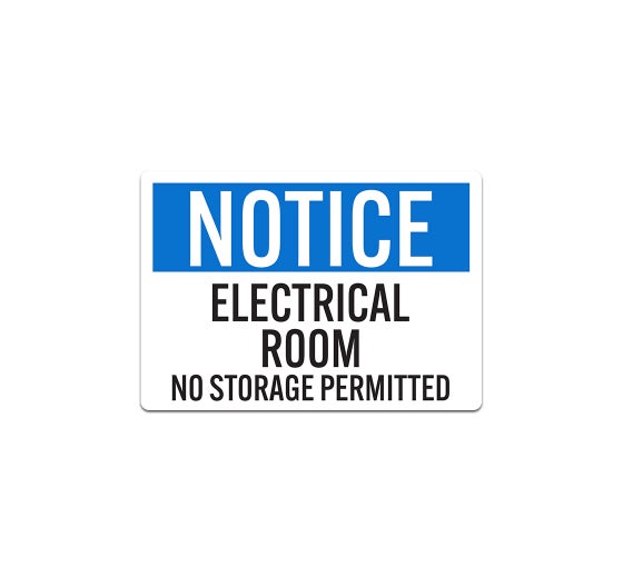 Shop For Electrical Room No Storage Signs | BannerBuzz